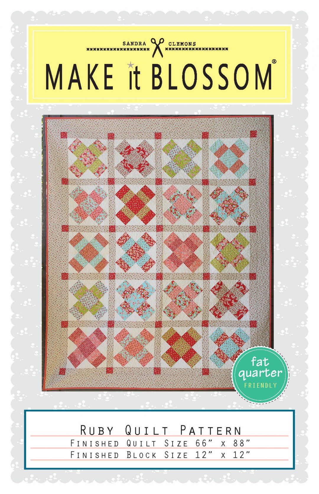 Ruby Quilt Pattern – Download | Sandra Clemons